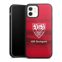 DeinDesign iPhone 12 Handy Gallery Case Handyh&uuml;lle 9H Geh&auml;rtetes Glas R&uuml;ckseite H&uuml;lle Stadium Vfb Stuttgart Official Licensed Product Gallery Case