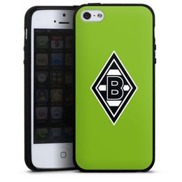 DeinDesign iPhone SE (2016-2019) Handy Silikon H&uuml;lle Case schwarz Handyh&uuml;lle Gladbach Soccer Borussia M&ouml;nchengladbach