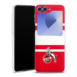 DeinDesign Galaxy Z Flip 7 FE Handy Hard Case Schutzh&uuml;lle transparent Smartphone Handy H&uuml;lle Official Licensed Product 1. Fc K&ouml;ln Coat Of Arms Hard Case