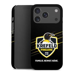 DeinDesign iPhone 17 Pro Handy Premium Case Smartphone Handyh&uuml;lle Schutzh&uuml;lle gl&auml;nzend Sports Krefeld Pinguine Ice Hockey Premium Case