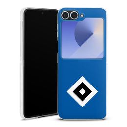 DeinDesign Galaxy Z Flip 6 Handy Hard Case Schutzh&uuml;lle transparent Smartphone Handy H&uuml;lle Logo Hsv Hamburger Sv Hard Case