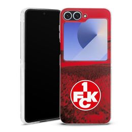 DeinDesign Galaxy Z Flip 6 Handy Hard Case Schutzh&uuml;lle transparent Smartphone Handy H&uuml;lle 1. Fck 1. Fc Kaiserslautern Official Licensed Product Hard Case