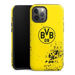 DeinDesign iPhone 12 Pro Max Handy Panzer Handyh&uuml;lle robuste Outdoor H&uuml;lle Schutzh&uuml;lle gl&auml;nzend Borussia Dortmund Borusse Official Licensed Product Tough Case