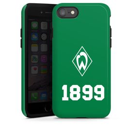 DeinDesign iPhone SE (2020) Handy Panzer Handyh&uuml;lle robuste Outdoor H&uuml;lle Schutzh&uuml;lle gl&auml;nzend Statement Official Licensed Product Sv Werder Bremen Tough Case