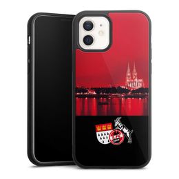DeinDesign iPhone 12 Handy Gallery Case Handyh&uuml;lle 9H Geh&auml;rtetes Glas R&uuml;ckseite H&uuml;lle Official Licensed Product 1. Fc K&ouml;ln Skyline Gallery Case
