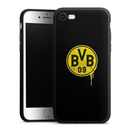 DeinDesign iPhone SE (2020) Handy Premium Silikon H&uuml;lle Handyh&uuml;lle schwarz Case Official Licensed Product Borussia Dortmund Bvb Silikon Premium Case