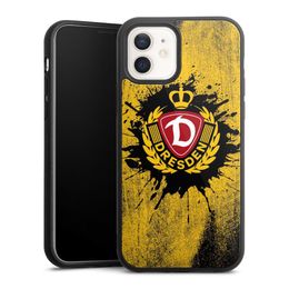 DeinDesign iPhone 12 Handy Gallery Case Handyh&uuml;lle 9H Geh&auml;rtetes Glas R&uuml;ckseite H&uuml;lle Official Licensed Product Soccer Sg Dynamo Dresden Gallery Case