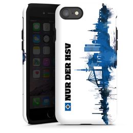 DeinDesign iPhone SE (2022) Handy Panzer Handyh&uuml;lle robuste Outdoor H&uuml;lle Schutzh&uuml;lle gl&auml;nzend Hsv Official Licensed Product Bundesliga Tough Case