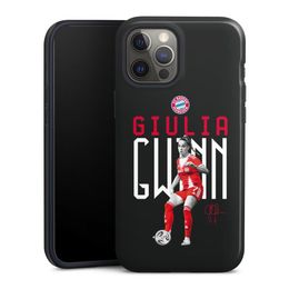 DeinDesign iPhone 12 Pro Max Handy Panzer Handyh&uuml;lle robuste Outdoor H&uuml;lle Schutzh&uuml;lle gl&auml;nzend Fc Bayern M&uuml;nchen Giulia Gwinn Official Licensed Product Tough 