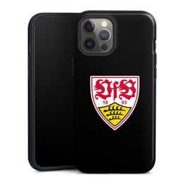 DeinDesign iPhone 12 Pro Max Handy Panzer Handyh&uuml;lle robuste Outdoor H&uuml;lle Schutzh&uuml;lle gl&auml;nzend Vfb Stuttgart Coat Of Arms Official Licensed Product Tough Case