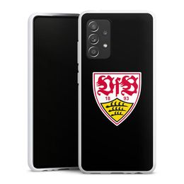 DeinDesign Galaxy A52s 5G Handy Silikon H&uuml;lle Case wei&szlig; Handyh&uuml;lle Coat Of Arms Vfb Stuttgart Official Licensed Product Silikon Case