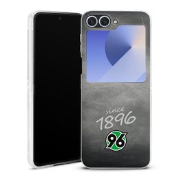 DeinDesign Galaxy Z Flip 6 Handy Hard Case Schutzh&uuml;lle transparent Smartphone Handy H&uuml;lle Official Licensed Product Hannover 96 H96 Hard Case