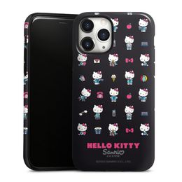 DeinDesign iPhone 11 Pro Handy Panzer Handyh&uuml;lle robuste Outdoor H&uuml;lle Schutzh&uuml;lle gl&auml;nzend Merchandise Kindheit Hello Kitty Tough Case