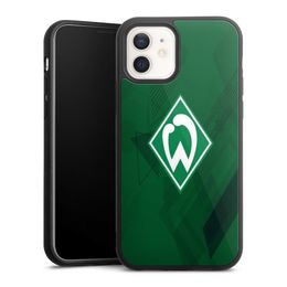 DeinDesign iPhone 12 Handy Gallery Case Handyh&uuml;lle 9H Geh&auml;rtetes Glas R&uuml;ckseite H&uuml;lle Sv Werder Bremen Coat Of Arms Official Licensed Product Gallery Case
