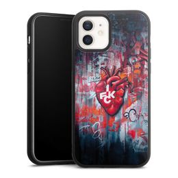 DeinDesign iPhone 12 Handy Gallery Case Handyh&uuml;lle 9H Geh&auml;rtetes Glas R&uuml;ckseite H&uuml;lle 1. Fck 1. Fc Kaiserslautern Heart Gallery Case