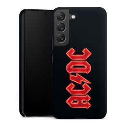 DeinDesign Galaxy S22 Handy Premium Case Smartphone Handyh&uuml;lle Schutzh&uuml;lle matt Official Licensed Product Acdc Logo Premium Case