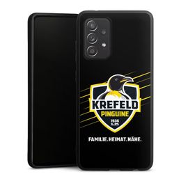 DeinDesign Galaxy A52s 5G Handy Premium Silikon H&uuml;lle Handyh&uuml;lle schwarz Case Sports Krefeld Pinguine Ice Hockey Silikon Premium Case