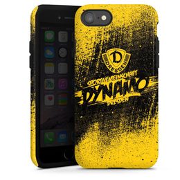 DeinDesign iPhone SE (2020) Handy Panzer Handyh&uuml;lle robuste Outdoor H&uuml;lle Schutzh&uuml;lle gl&auml;nzend Official Licensed Product Sg Dynamo Dresden Logo Tough Case