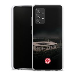 DeinDesign Galaxy A52s 5G Handy Silikon H&uuml;lle Case wei&szlig; Handyh&uuml;lle Official Licensed Product Stadium Eintracht Frankfurt Silikon Case