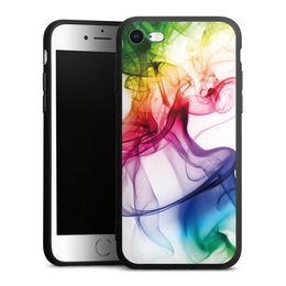 DeinDesign iPhone SE (2022) Handy Premium Silikon H&uuml;lle Handyh&uuml;lle schwarz Case Colour Rainbow Water Silikon Premium Case