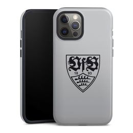 DeinDesign iPhone 12 Pro Max Handy Panzer Handyh&uuml;lle robuste Outdoor H&uuml;lle Schutzh&uuml;lle gl&auml;nzend Logo Official Licensed Product Vfb Stuttgart Tough Case