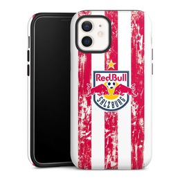 DeinDesign iPhone 12 mini Handy Panzer Handyh&uuml;lle robuste Outdoor H&uuml;lle Schutzh&uuml;lle matt Stripes Fc Red Bull Salzburg Official Licensed Product Tough Case