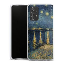 DeinDesign Galaxy A52s 5G Handy Silikon H&uuml;lle Case wei&szlig; Handyh&uuml;lle Painting Kunst Silikon Case