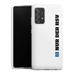 DeinDesign Galaxy A52s 5G Handy Silikon H&uuml;lle Case wei&szlig; Handyh&uuml;lle Hsv Transparent Hamburger Sv Silikon Case