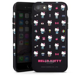 DeinDesign iPhone SE (2022) Handy Panzer Handyh&uuml;lle robuste Outdoor H&uuml;lle Schutzh&uuml;lle gl&auml;nzend Kindheit Merchandise Hello Kitty Tough Case