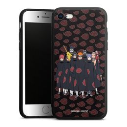 DeinDesign iPhone SE (2020) Handy Premium Silikon H&uuml;lle Handyh&uuml;lle schwarz Case Official Licensed Product Akatsuki Naruto Shippuden Silikon Premium Case