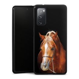 DeinDesign Galaxy S20 FE 5G Handy Silikon H&uuml;lle Case schwarz Handyh&uuml;lle Horse Hobby Mare
