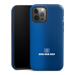 DeinDesign iPhone 12 Pro Max Handy Panzer Handyh&uuml;lle robuste Outdoor H&uuml;lle Schutzh&uuml;lle gl&auml;nzend Hsv Logo Official Licensed Product Tough Case