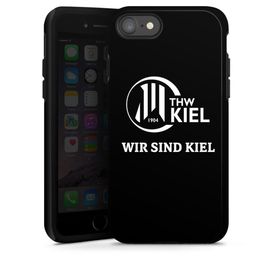 DeinDesign iPhone SE (2020) Handy Panzer Handyh&uuml;lle robuste Outdoor H&uuml;lle Schutzh&uuml;lle gl&auml;nzend Thw Kiel Handball Merchandise Tough Case