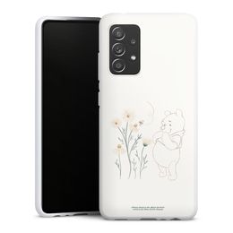 DeinDesign Galaxy A52s 5G Handy Silikon H&uuml;lle Case wei&szlig; Handyh&uuml;lle Disney Winnie The Pooh Bee Silikon Case