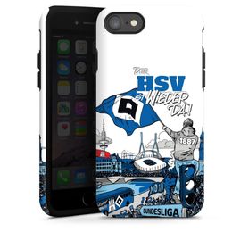 DeinDesign iPhone SE (2020) Handy Panzer Handyh&uuml;lle robuste Outdoor H&uuml;lle Schutzh&uuml;lle gl&auml;nzend Ascent Official Licensed Product Hamburger Sv Tough Case