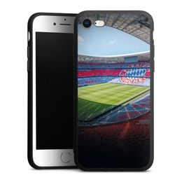 DeinDesign iPhone SE (2020) Handy Premium Silikon H&uuml;lle Handyh&uuml;lle schwarz Case Fc Bayern M&uuml;nchen Stadium Fcb Silikon Premium Case