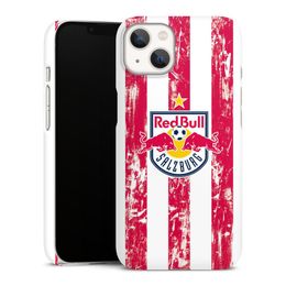 DeinDesign iPhone 13 Handy Premium Case Smartphone Handyh&uuml;lle Schutzh&uuml;lle matt Stripes Fc Red Bull Salzburg Official Licensed Product Premium Case