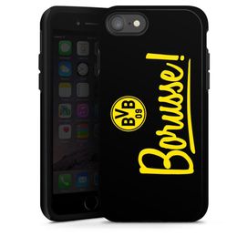 DeinDesign iPhone SE (2022) Handy Panzer Handyh&uuml;lle robuste Outdoor H&uuml;lle Schutzh&uuml;lle gl&auml;nzend Bvb Borussia Dortmund Borusse Tough Case