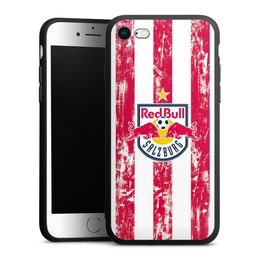 DeinDesign iPhone SE (2020) Handy Premium Silikon H&uuml;lle Handyh&uuml;lle schwarz Case Stripes Fc Red Bull Salzburg Official Licensed Product Silikon Premium Case
