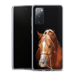DeinDesign Galaxy S20 FE 5G Handy Silikon H&uuml;lle Case transparent Handyh&uuml;lle Horse Hobby Mare Silikon Case