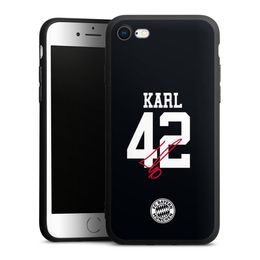 DeinDesign iPhone SE (2020) Handy Premium Silikon H&uuml;lle Handyh&uuml;lle schwarz Case Merchandise Lennart Karl Fc Bayern M&uuml;nchen Silikon Premium Case