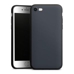 DeinDesign iPhone SE (2020) Handy Premium Silikon H&uuml;lle Handyh&uuml;lle schwarz Case Anthracite Unicoloured Grey Silikon Premium Case