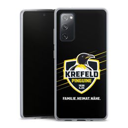 DeinDesign Galaxy S20 FE Handy Silikon H&uuml;lle Case transparent Handyh&uuml;lle Sports Krefeld Pinguine Ice Hockey Silikon Case