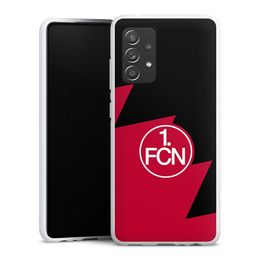DeinDesign Galaxy A52s 5G Handy Silikon H&uuml;lle Case wei&szlig; Handyh&uuml;lle Merchandise 1. Fcn 1. Fc N&uuml;rnberg Silikon Case