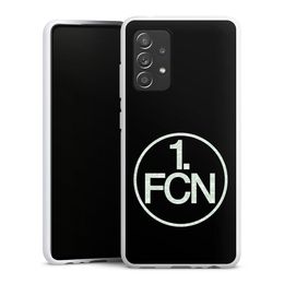 DeinDesign Galaxy A52s 5G Handy Silikon H&uuml;lle Case wei&szlig; Handyh&uuml;lle 1. Fc N&uuml;rnberg Logo 1. Fcn Silikon Case