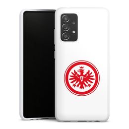 DeinDesign Galaxy A52s 5G Handy Silikon H&uuml;lle Case wei&szlig; Handyh&uuml;lle Eintracht Frankfurt Sge Official Licensed Product Silikon Case