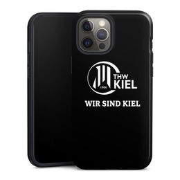DeinDesign iPhone 12 Pro Max Handy Panzer Handyh&uuml;lle robuste Outdoor H&uuml;lle Schutzh&uuml;lle gl&auml;nzend Merchandise Handball Thw Kiel Tough Case