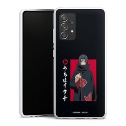 DeinDesign Galaxy A52s 5G Handy Silikon H&uuml;lle Case wei&szlig; Handyh&uuml;lle Official Licensed Product Naruto Shippuden Itachi Uchiha Silikon Case