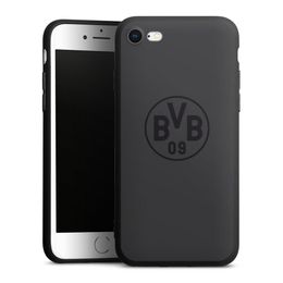 DeinDesign iPhone SE (2020) Handy Premium Silikon H&uuml;lle Handyh&uuml;lle schwarz Case Borussia Dortmund Bvb Logo Silikon Premium Case
