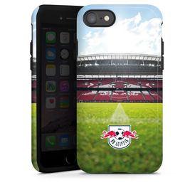 DeinDesign iPhone SE (2022) Handy Panzer Handyh&uuml;lle robuste Outdoor H&uuml;lle Schutzh&uuml;lle gl&auml;nzend Rb Leipzig Stadium Official Licensed Product Tough Case